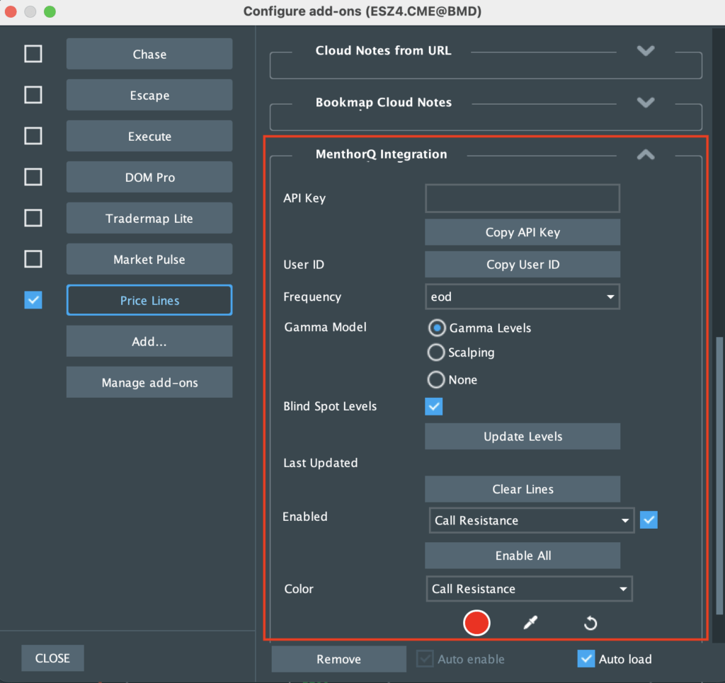 Bookmap Integration Guide - MenthorQ