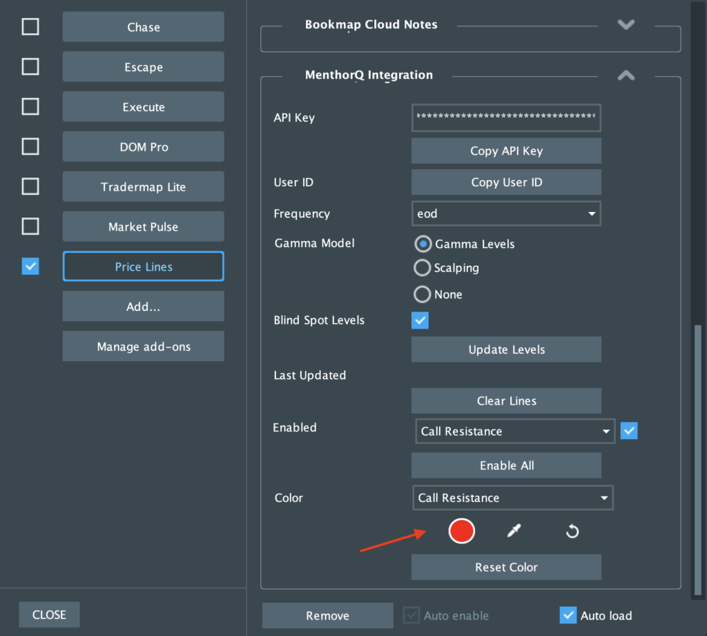 Bookmap Integration Guide - MenthorQ